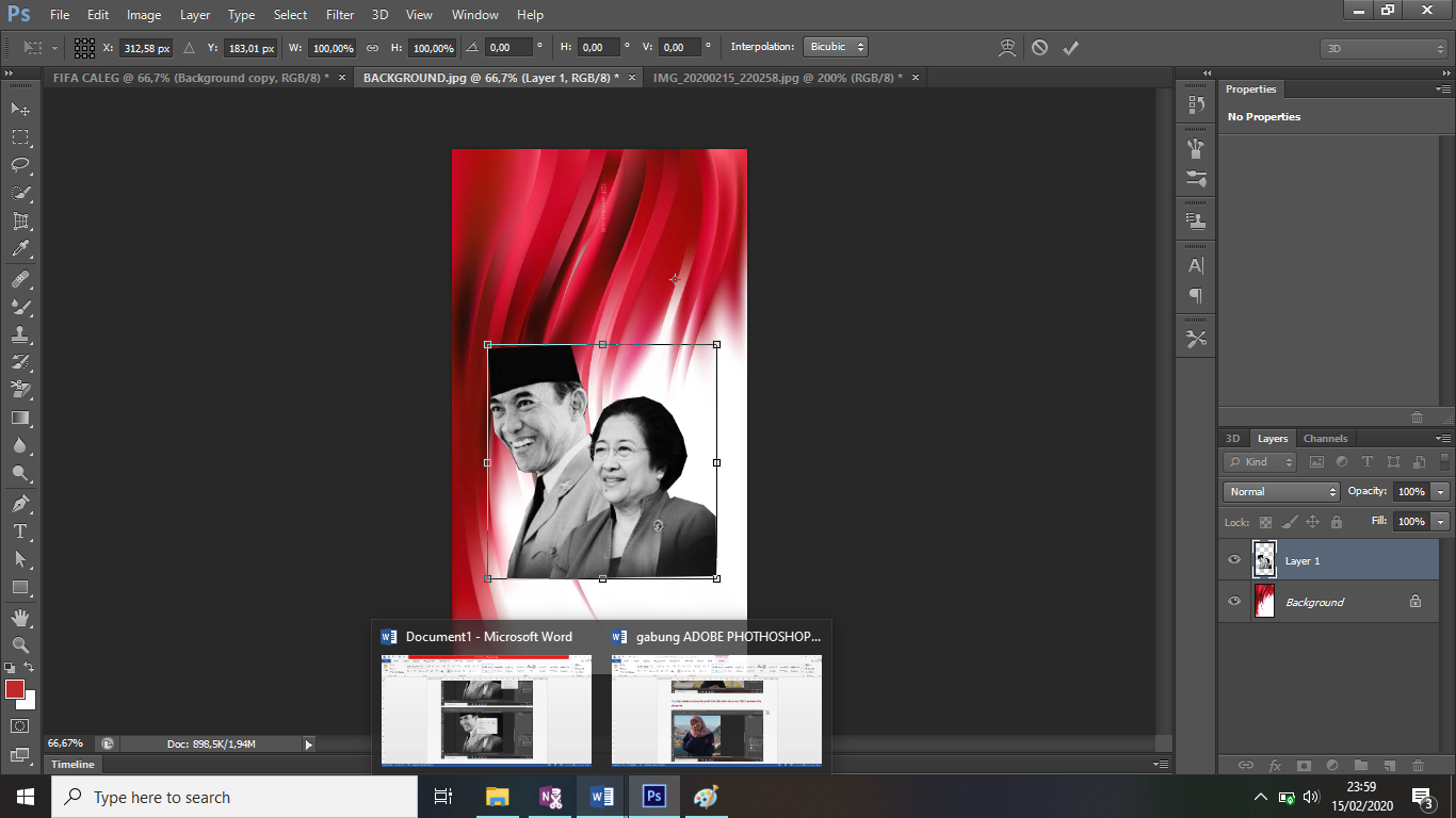 CARA MEMBUAT BELIHO CALEG DIADOBE PHOTOSHOP CS6