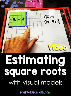Scaffolded Math and Science: Estimating square roots using visual ...