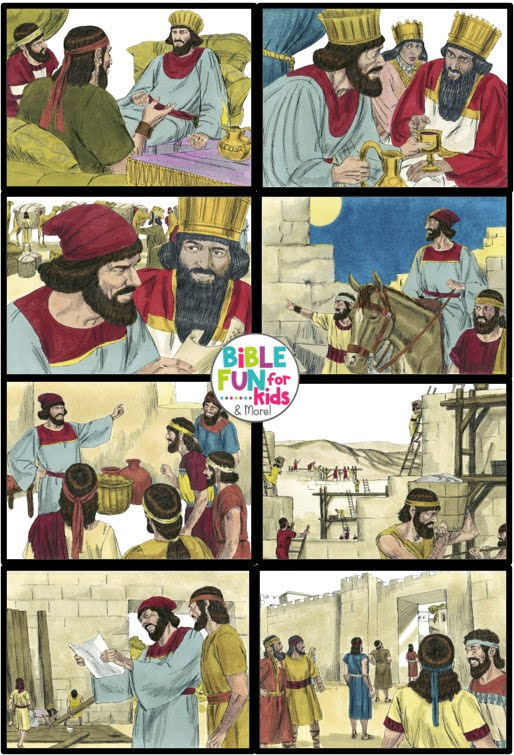 Nehemiah Rebuilds the Walls of Jerusalem | Bible Fun For Kids