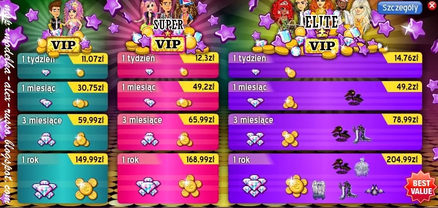 MovieStarPlanet: Nowe pakiety VIP na MovieStarPlanet!