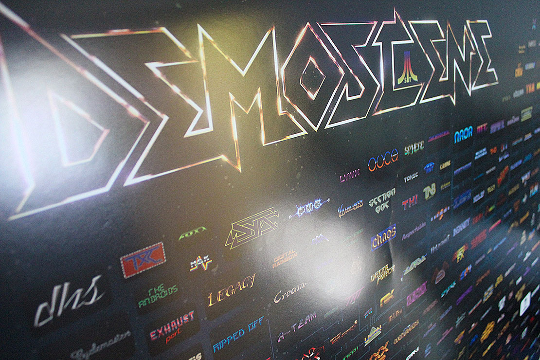 Atari ST games /|\ AtariCrypt: Demoscene poster