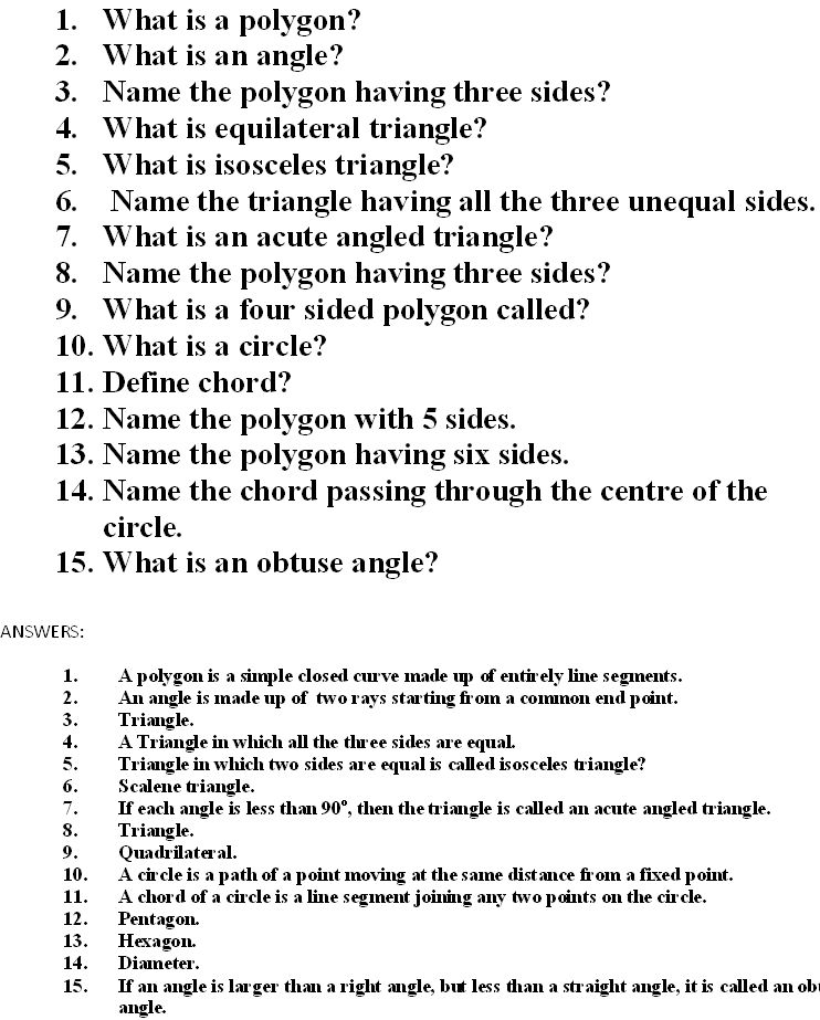 CBSE MATHS Class VI Geometry Oral Questions cbse-maths-class-vi-geometry-oral-questions