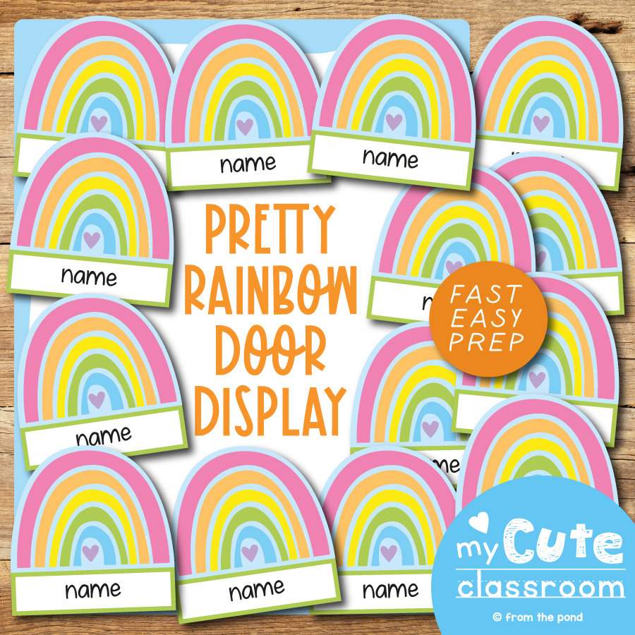 Rainbow Classroom Decor | From the Pond