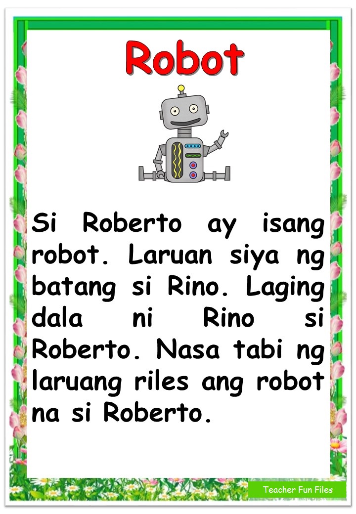 Teacher Fun Files: Tagalog Reading Passages 4