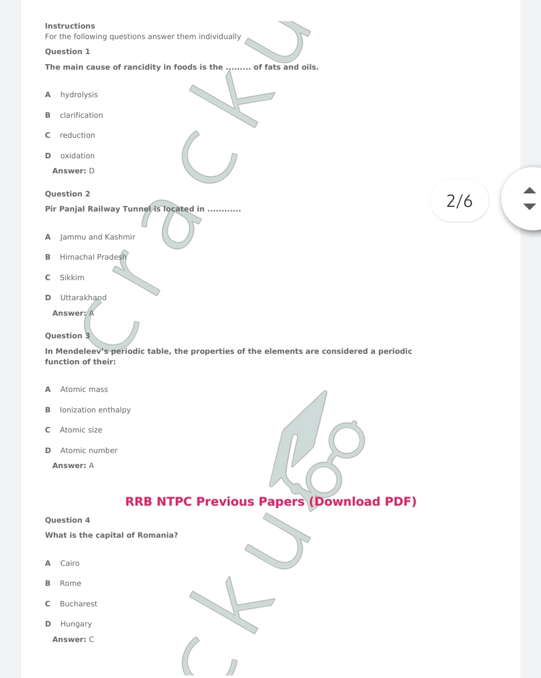 Wi-Fi GK Adda: Rrb ntpc questions and answers