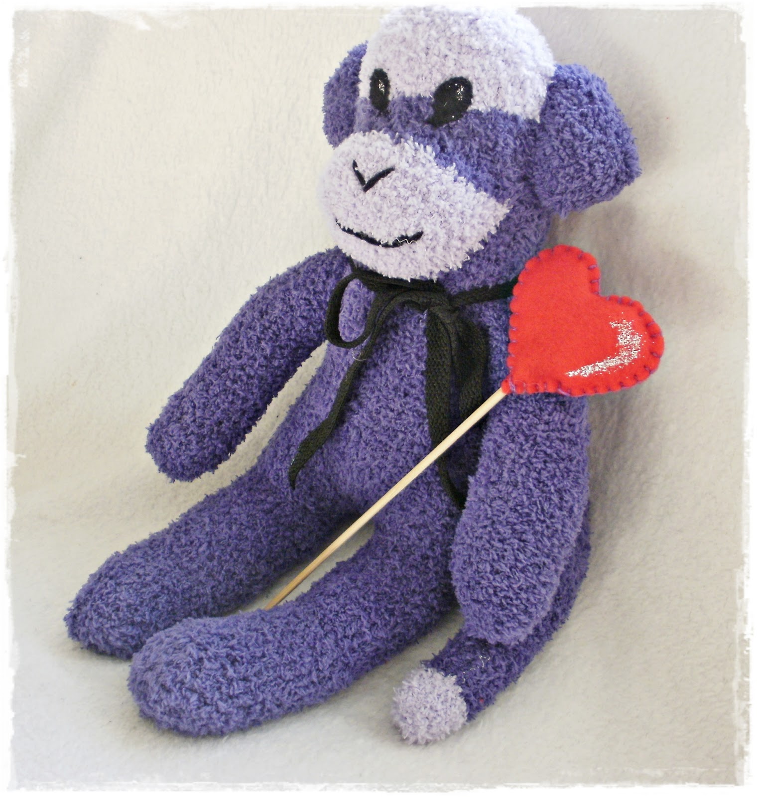 Handcrafted by Picto: Valentine Sock Monkeys