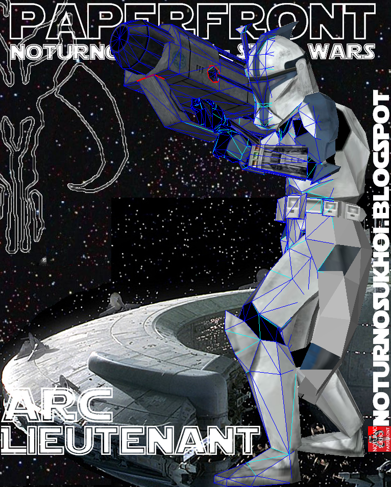 Papercraft Star Wars Advanced Recon Commando Lieutenant - Papercraft4u ...