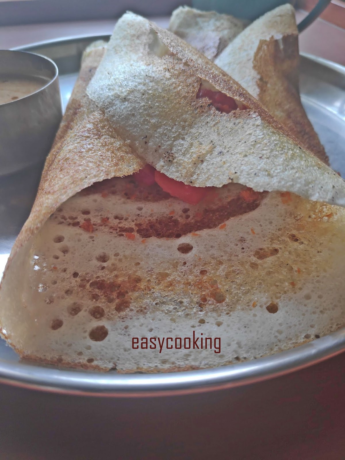 Easycooking: Indian Coffee House Style Beetroot Masala Dosa
