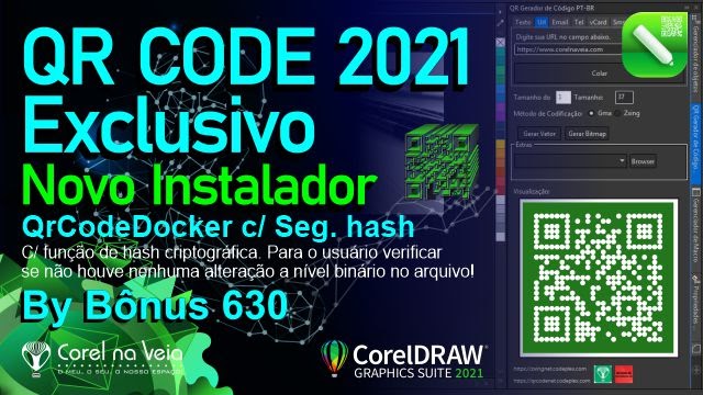QR Code Docker FREE for CorelDRAW 2017 / 2021 - 64 Bits - Melhorias 4 ...