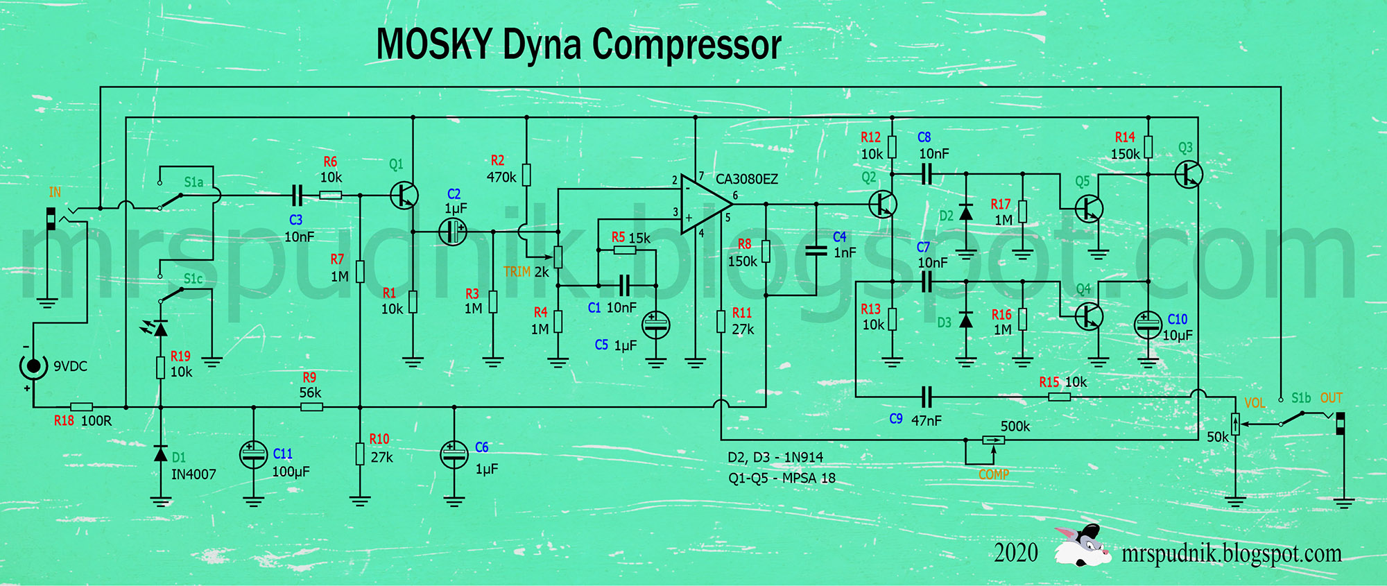 Mr. Spudnik: Модифікація Mosky Dyna Compressor