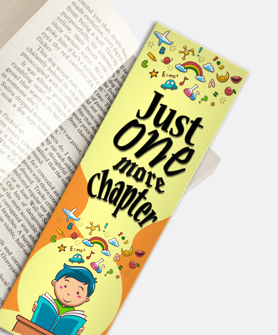 Just one more chapter - bookmark - Kids