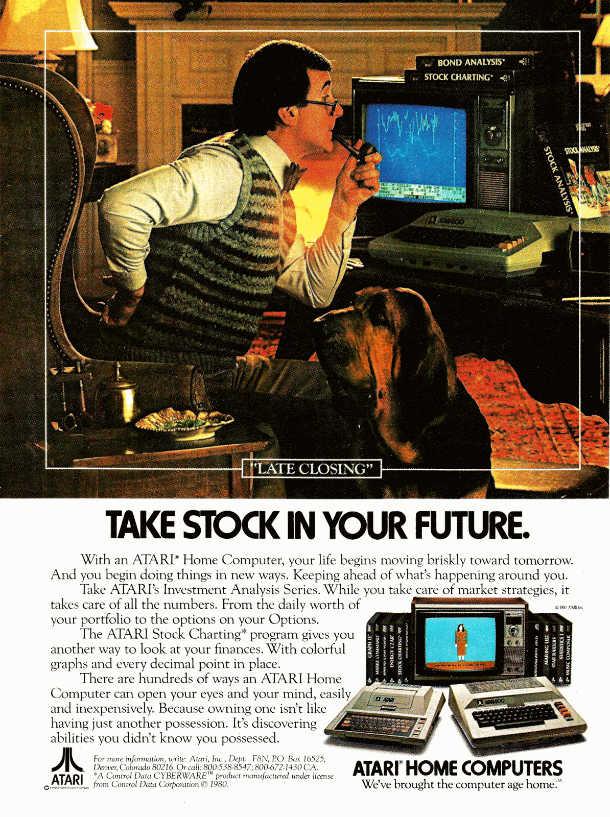 ATARI 8-bit Ads: Late Closing