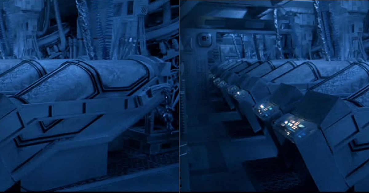 The Alien series and Prometheus stereograms: Aliens Sulaco Interior