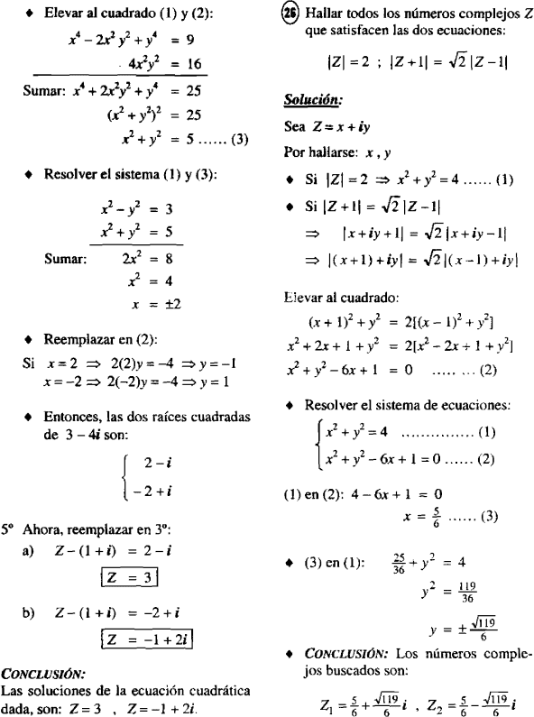 NÚMEROS COMPLEJOS EJERCICIOS Y PROBLEMAS RESUELTOS DE MATEMATICAS DE ...
