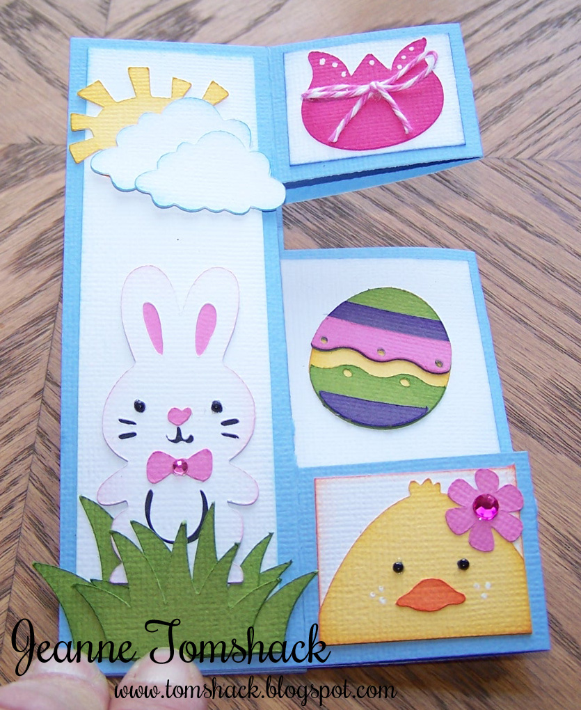 Creative Bliss: Happy Easter Trifold Card