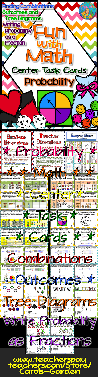 Carol's Teaching Garden: 5 "T"'s for Teaching Probability