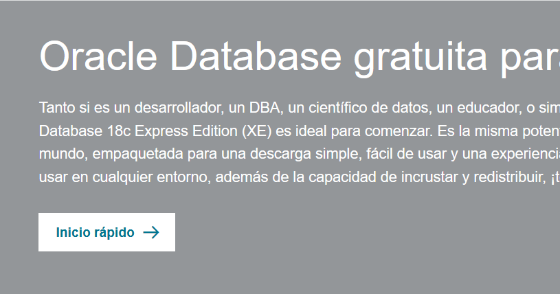 Oracle Database Free-Express Edition (En Español)