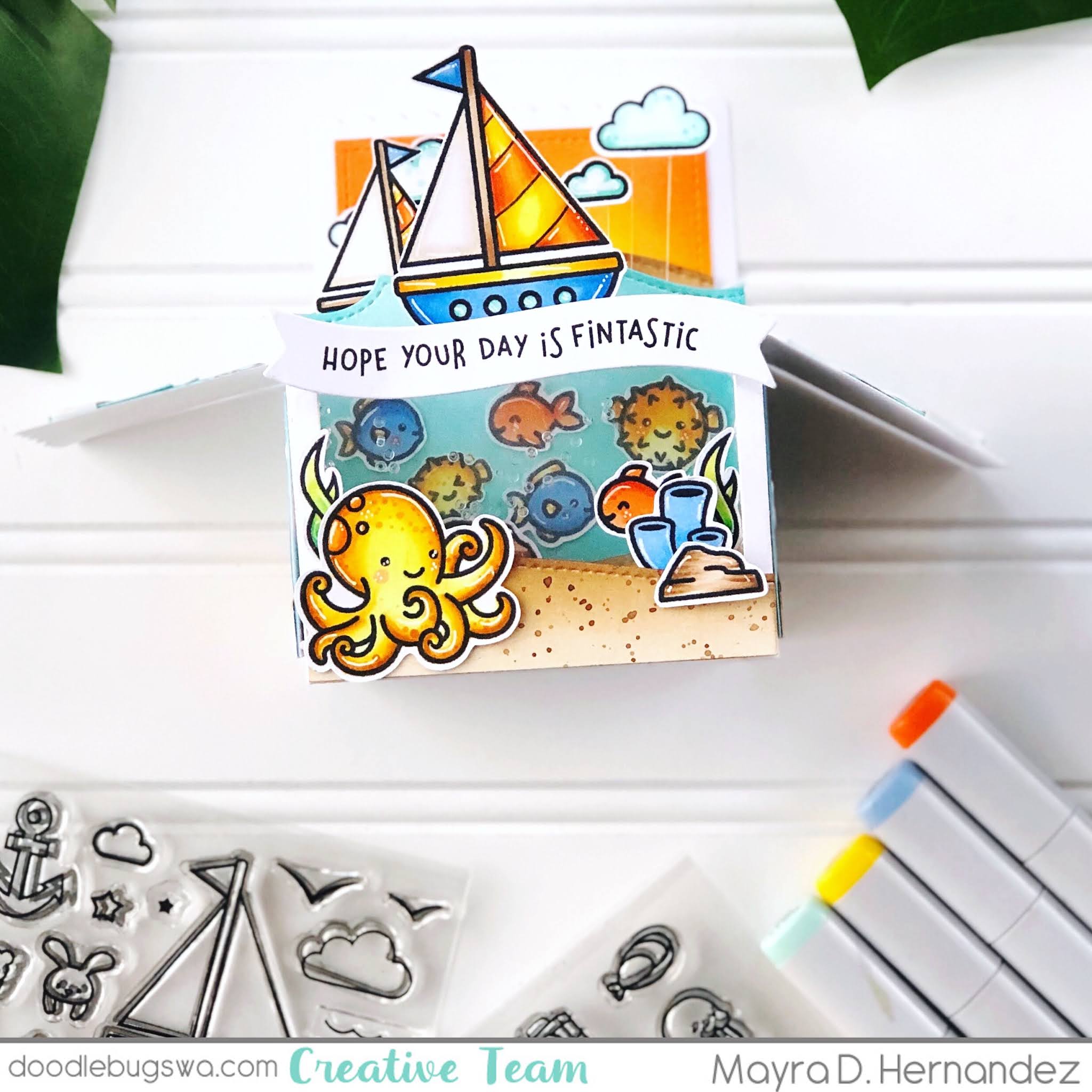 Doodlebugs: Fun Summer Themed Pop-Up Card...