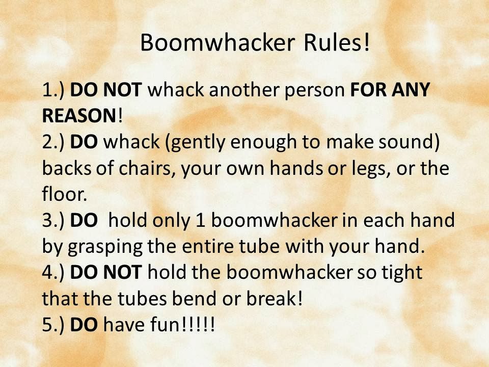 Mrs. G's Musical Machine: Boomwhacker Warm Ups