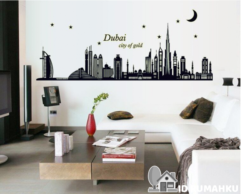 Contoh Sticker Design Untuk Tembok Kamar Tidur, Ruang Tamu, Ruang ...