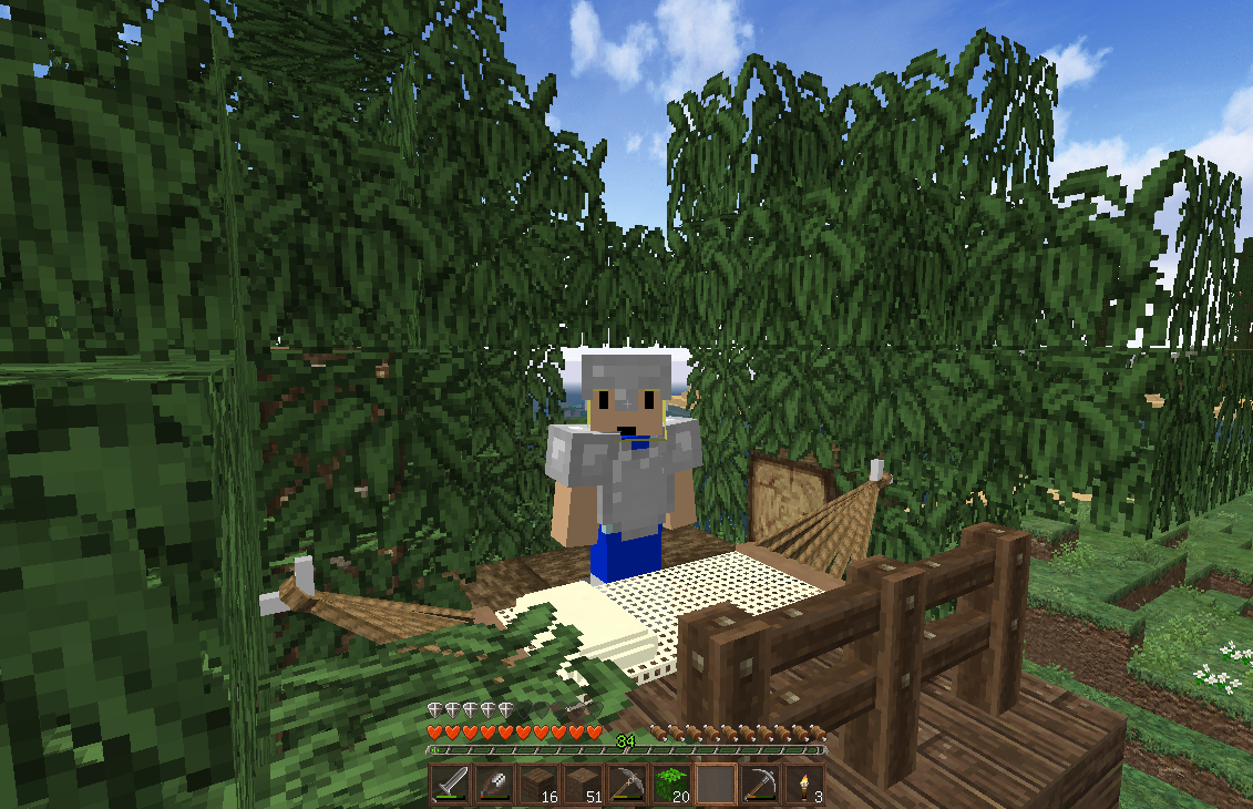 ドールハウス的マインクラフト生活: mod紹介:decocraft2でツリーハウス!