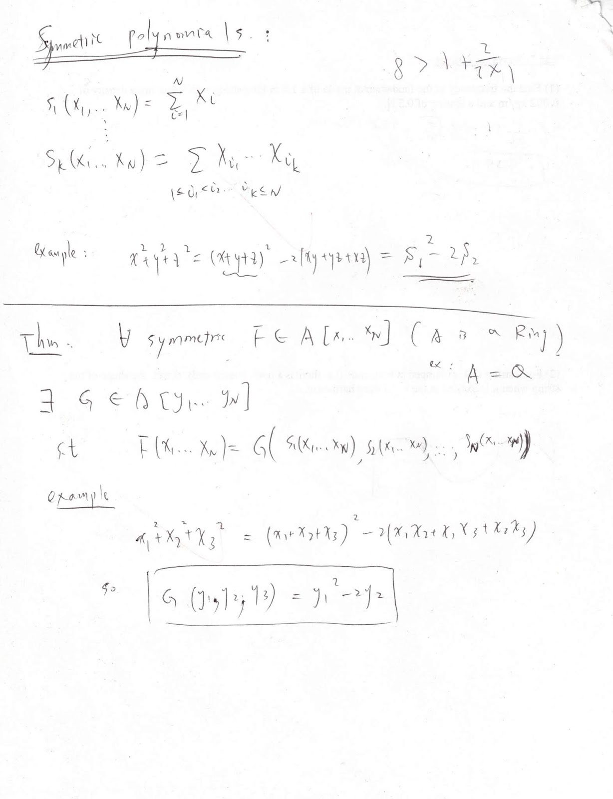 極樂島: 對稱多項式 symmetric polynomial