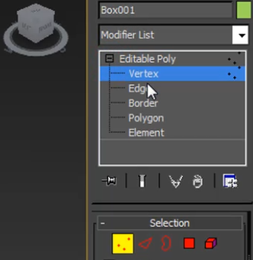 Edit poly objek pada 3Ds Max