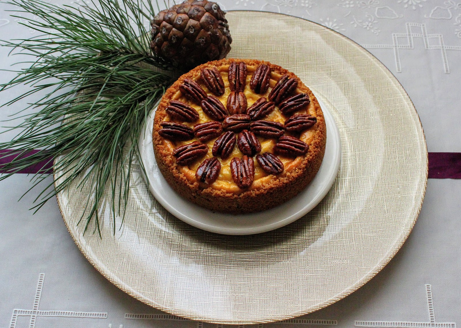 Cheesecake de Pecanas y Miel - Cocinando con las Chachas