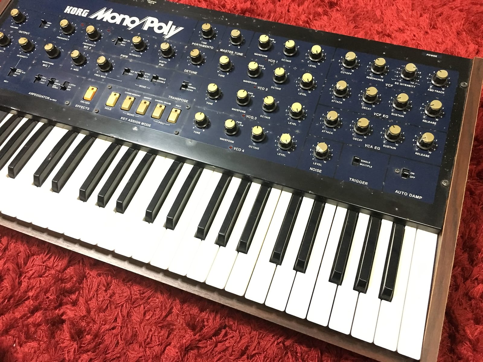 MATRIXSYNTH: Korg MP-4 Mono Poly Monophonic Analog Synthesizer SN 470679