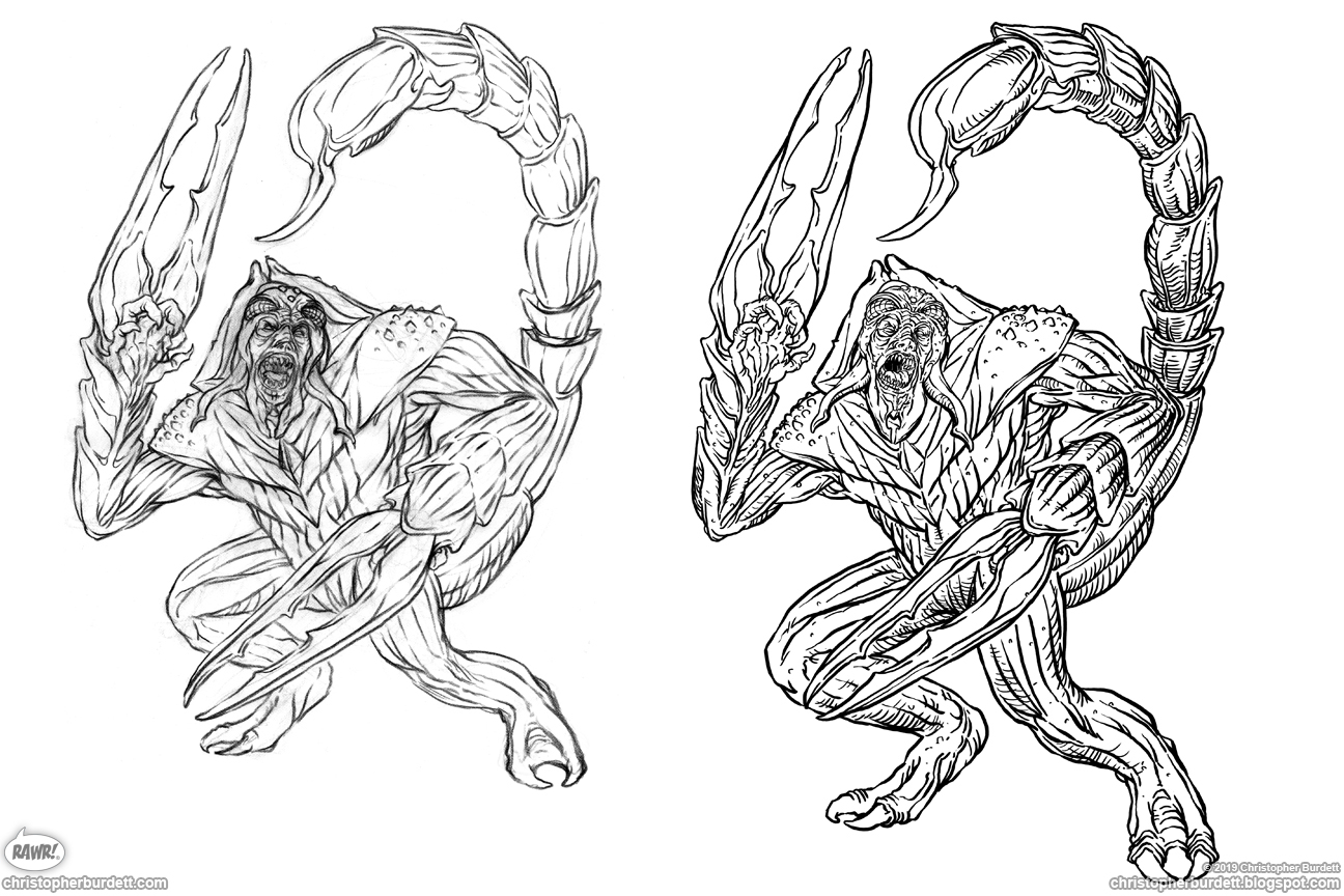 The DOODLES, DESIGNS, and aRT of CHRISTOPHER BURDETT: Scorpion Redsign ...