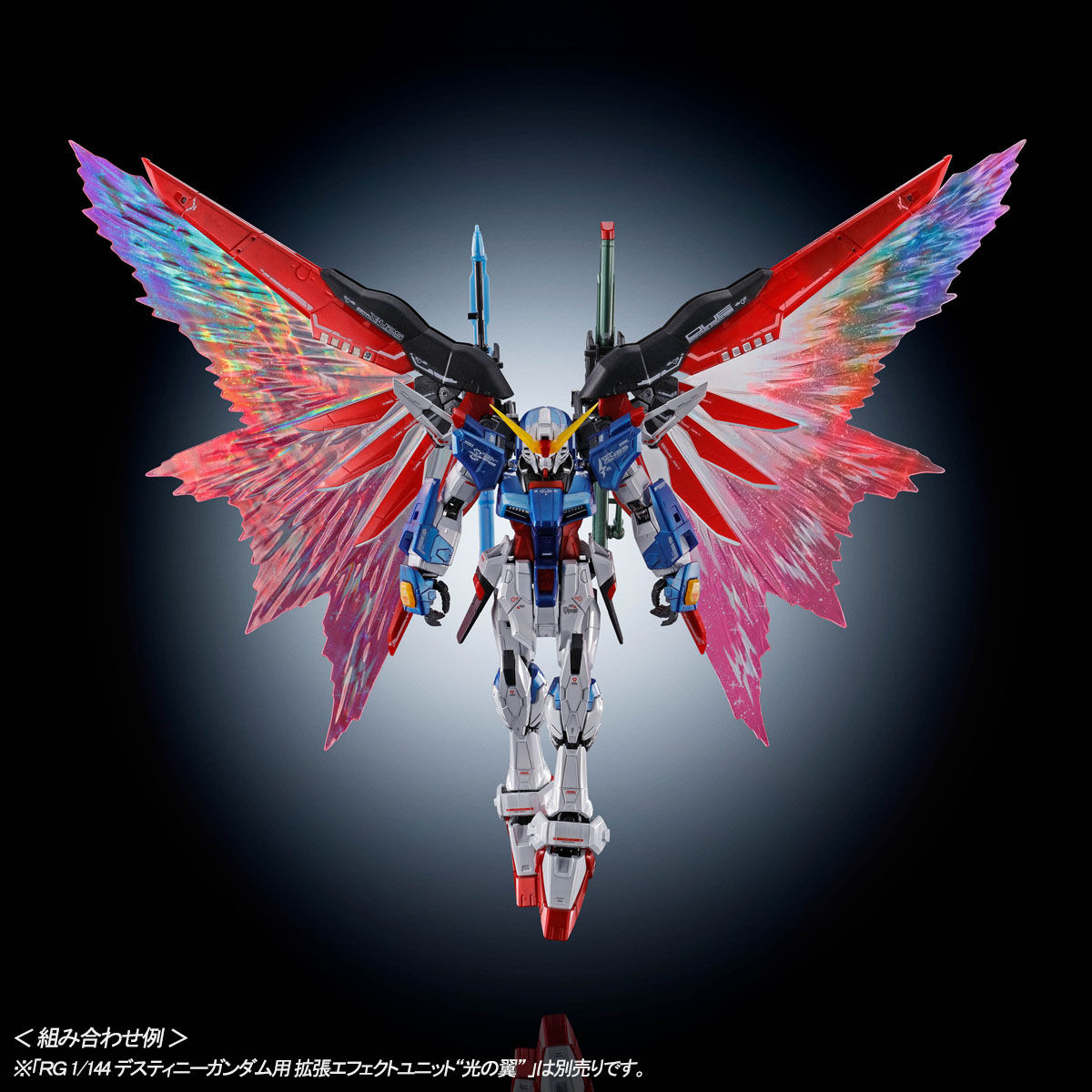 P-Bandai RG 1/144 Destiny Gundam (Titanium Finish Version) Official ...