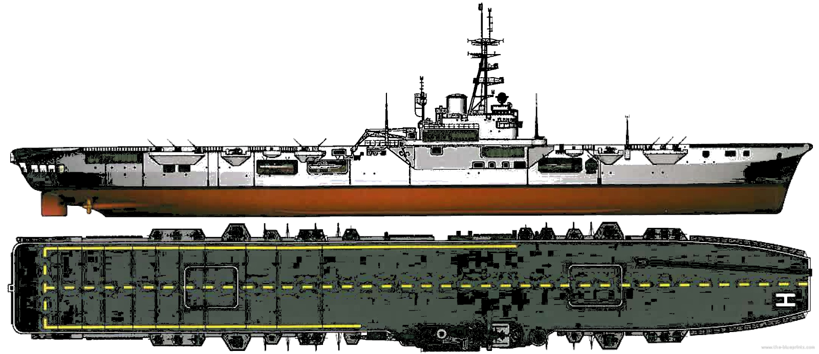 Γαλλικό Αεροπλανοφόρο - Ελικοπτεροφόρο Arromanches (R95) (πρώην HMS ...