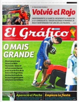 EL ASCENSO DE INDEPENDIENTE EN LA TAPA DE LOS DIARIOS