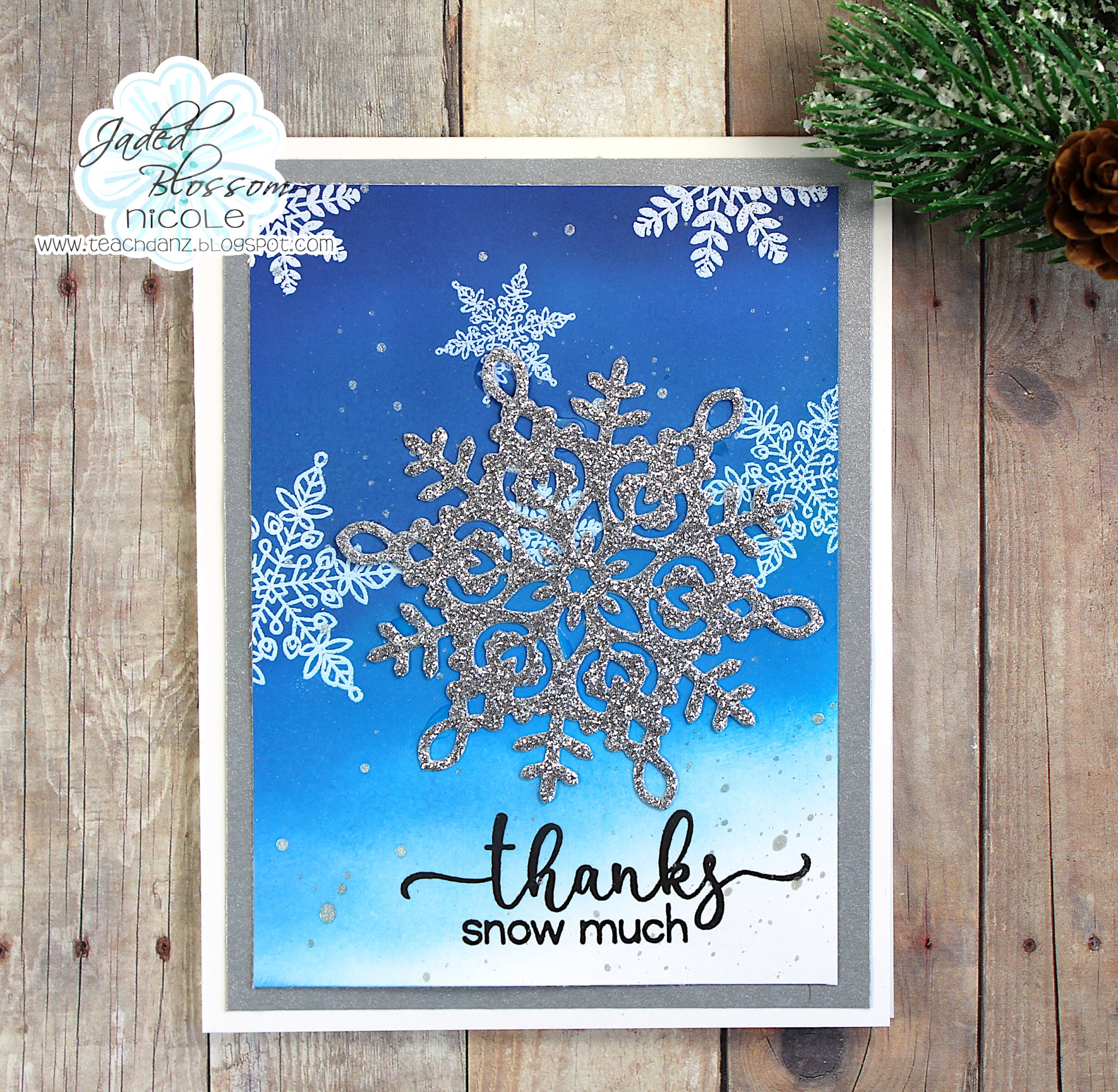 Teachdanz: Winter thank you cards - JB dt