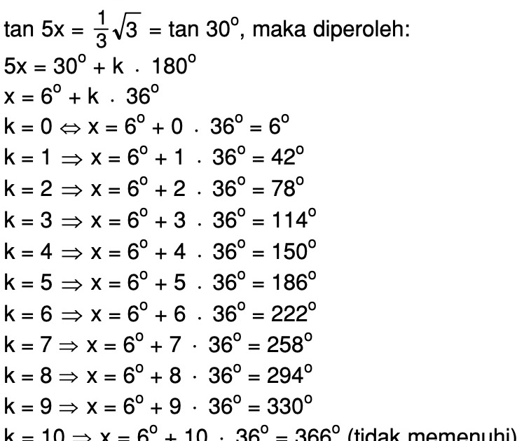 3 Tan2 5x 1 0 Untuk 0 X 360 Mas Dayat 3-tan2-5x-1-0-untuk-0-x-360-mas-dayat