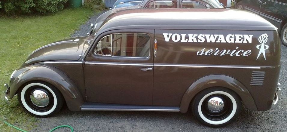 Just A Car Guy: VW Bug service delivery van, makes sense to me