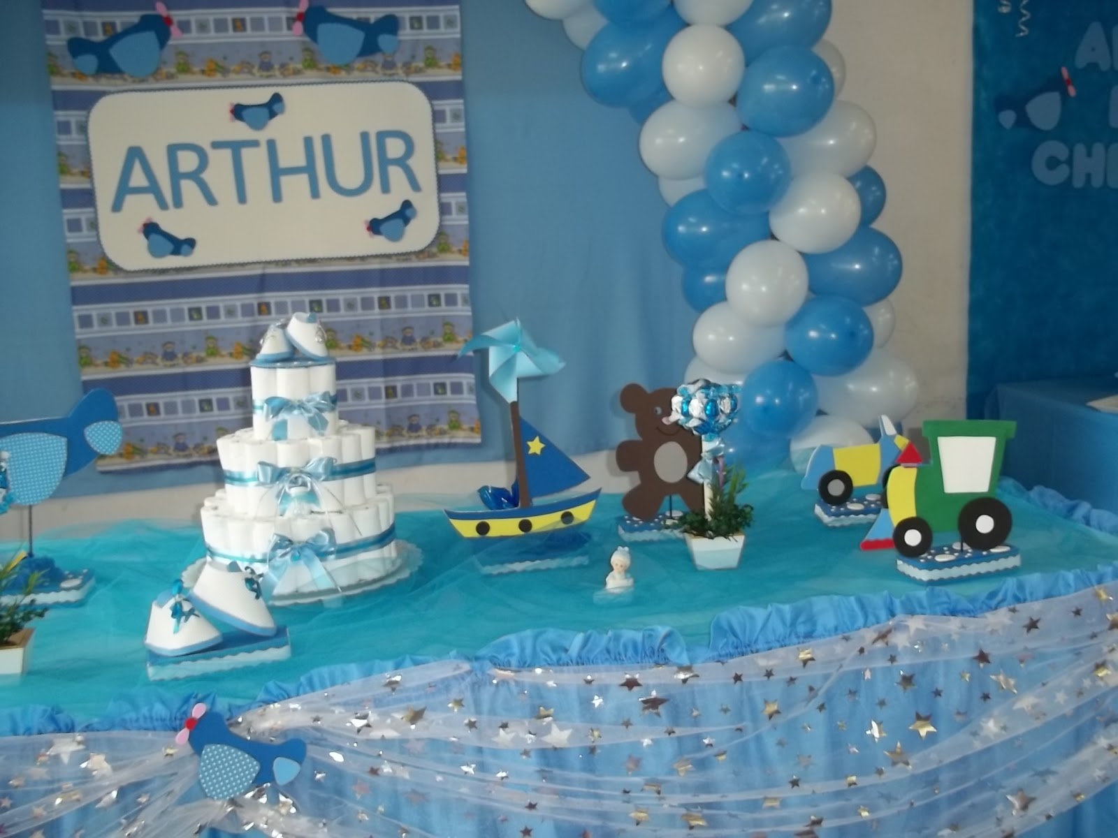 Brincando com Festas - Oficina de Decoração de Festas: Chá de Fraldas ...