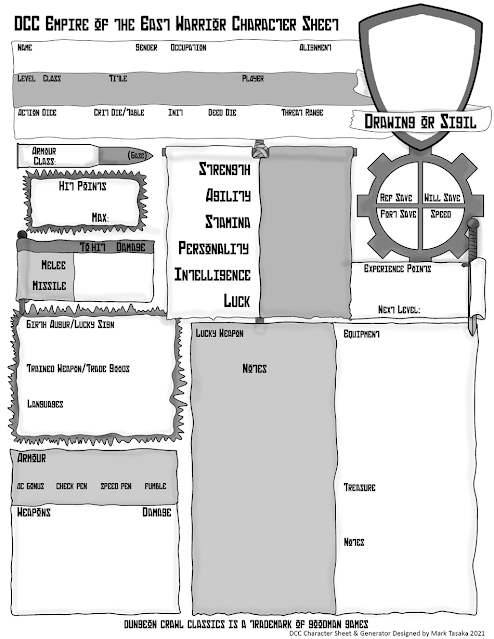 Mark's Miniatures & RPG Blog: DCC Empire of the East Character Sheets