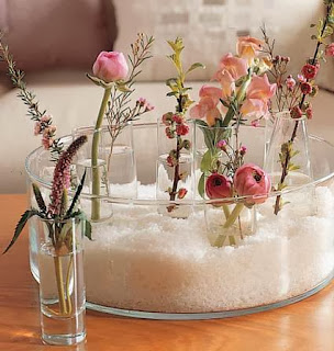 Centerpieces with salt | my little sweet house
