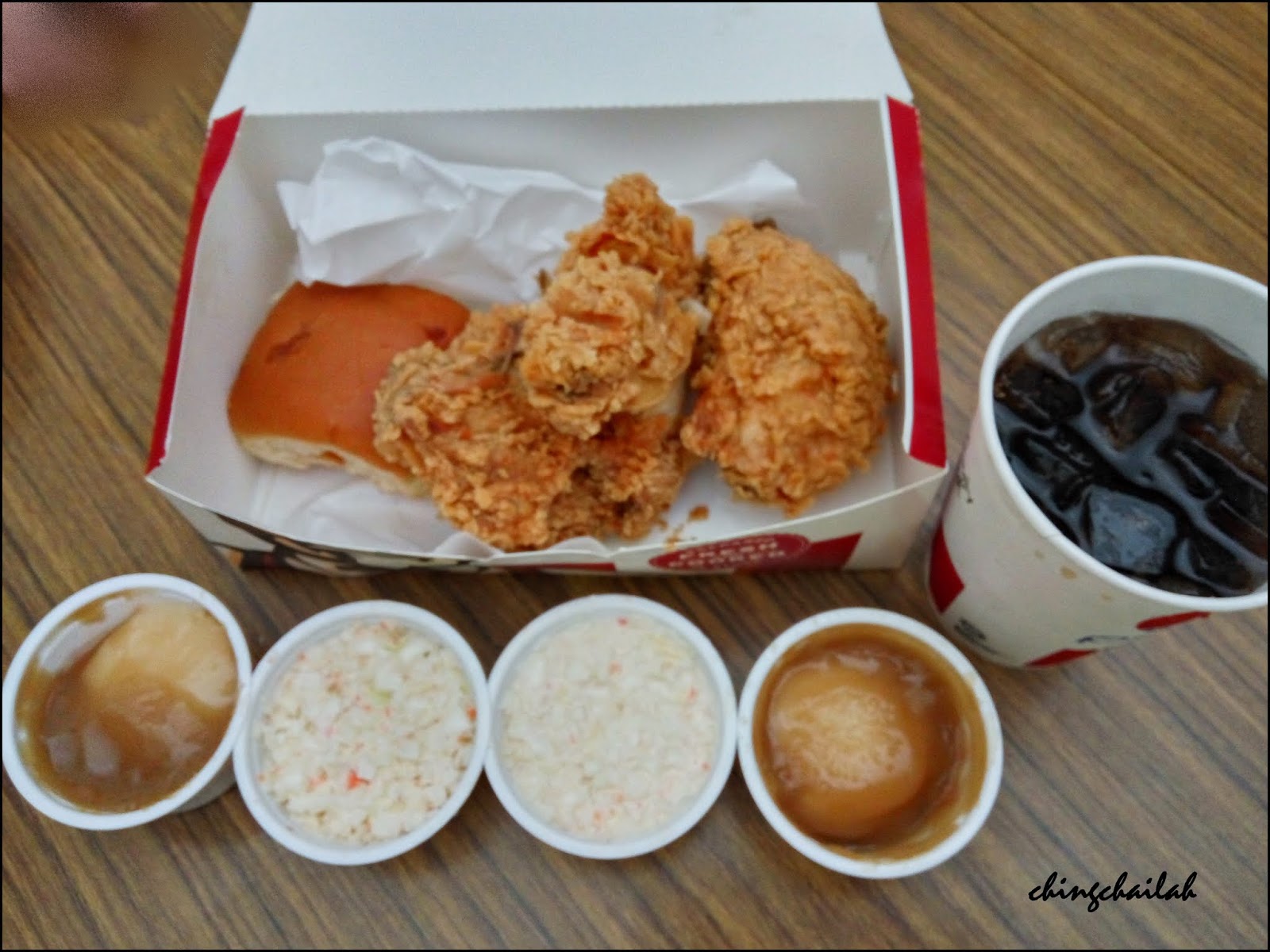 Simple Living In Nancy: Noodle In Clear Soup, KFC & Home Made BBQ Pork.