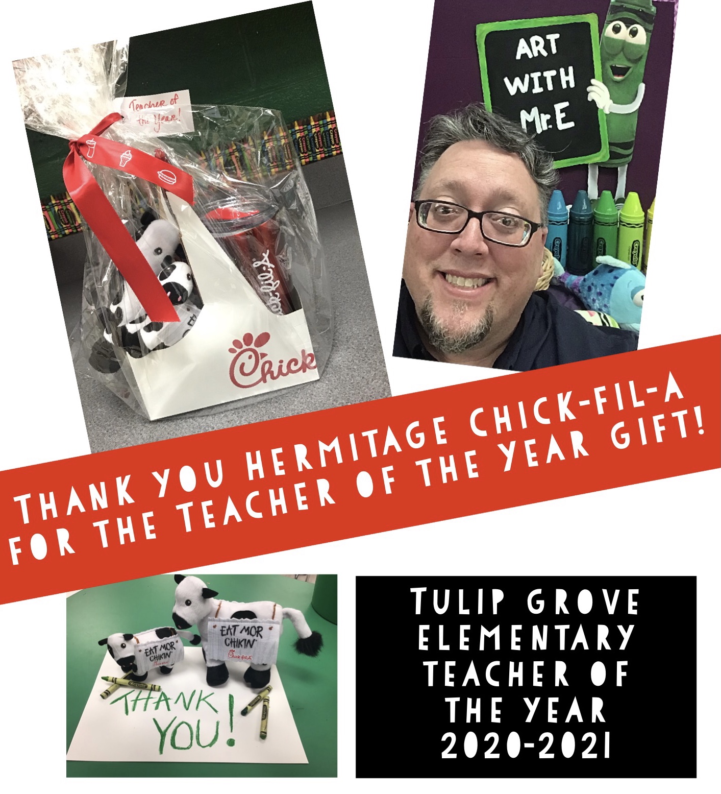 Art With Mr. E: Thank You Hermitage Chick-fil-A!