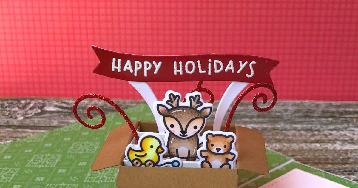 Lawn Fawn Inspiration Week: Day 8 Mini Pop-Up Box