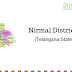 Nirmal District with Mandals in Telangana State