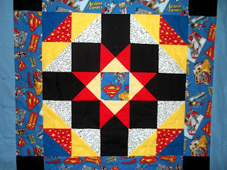 Traveling Quilter: Superman Quilt Delivered