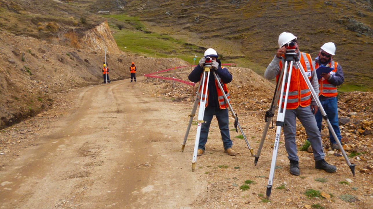 Trabajos topográficos.