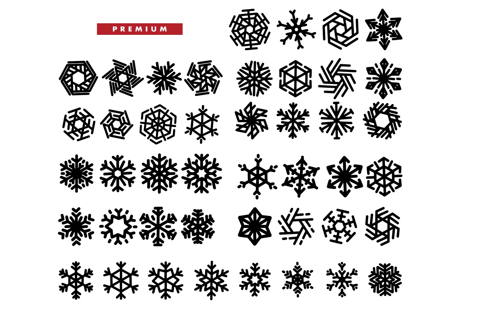 Free Download Snowflakes Photoshop Brush DEMO - ABR File