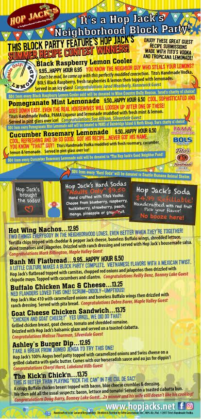 Barers of Maple Valley: Deb's Recipe A Winner In Hop Jack's Contest