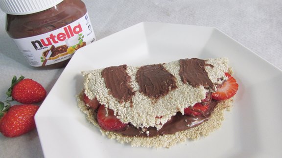 Tapioca de morango com Nutella-Galera Fashion