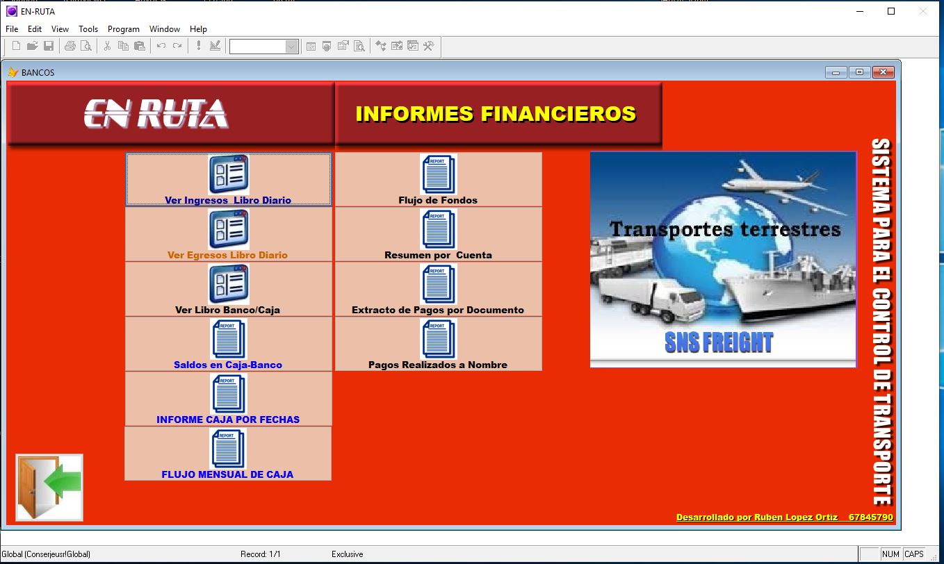 SISTEMASALTOKE : SISTEMA PARA CONTROL DE FLETES Y TRANSPORTE SISTEMASALTOKE : SISTEMA PARA CONTROL DE FLETES Y TRANSPORTE
