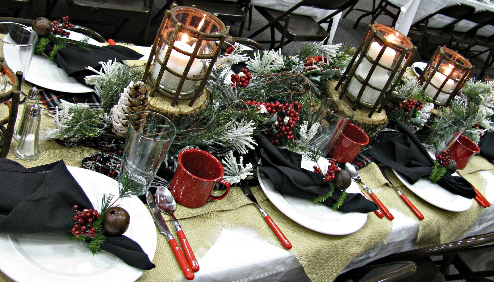 Our Creative Life: Rustic Winter Wonderland Tablescape
